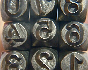 Number stamps | Etsy