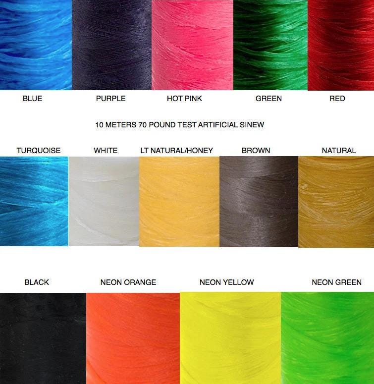 10-20 Meters ARTIFICIAL SINEW Waxed Polyester Cord, Dream Catcher Cord ...