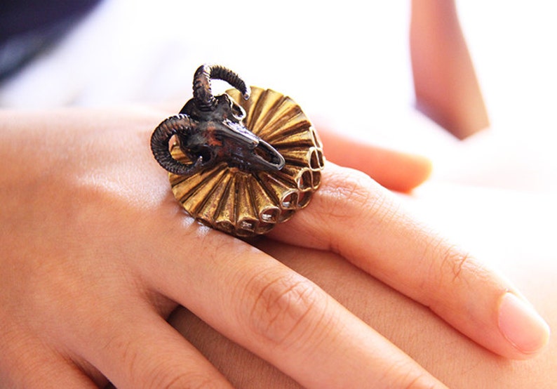 Lord Goat in Black Finished With Golden Collar / Jewelry / | Etsy