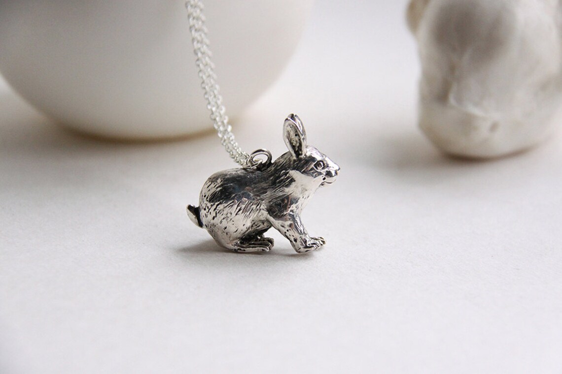 An Anatomy of a Rabbit Charm Necklace - Etsy