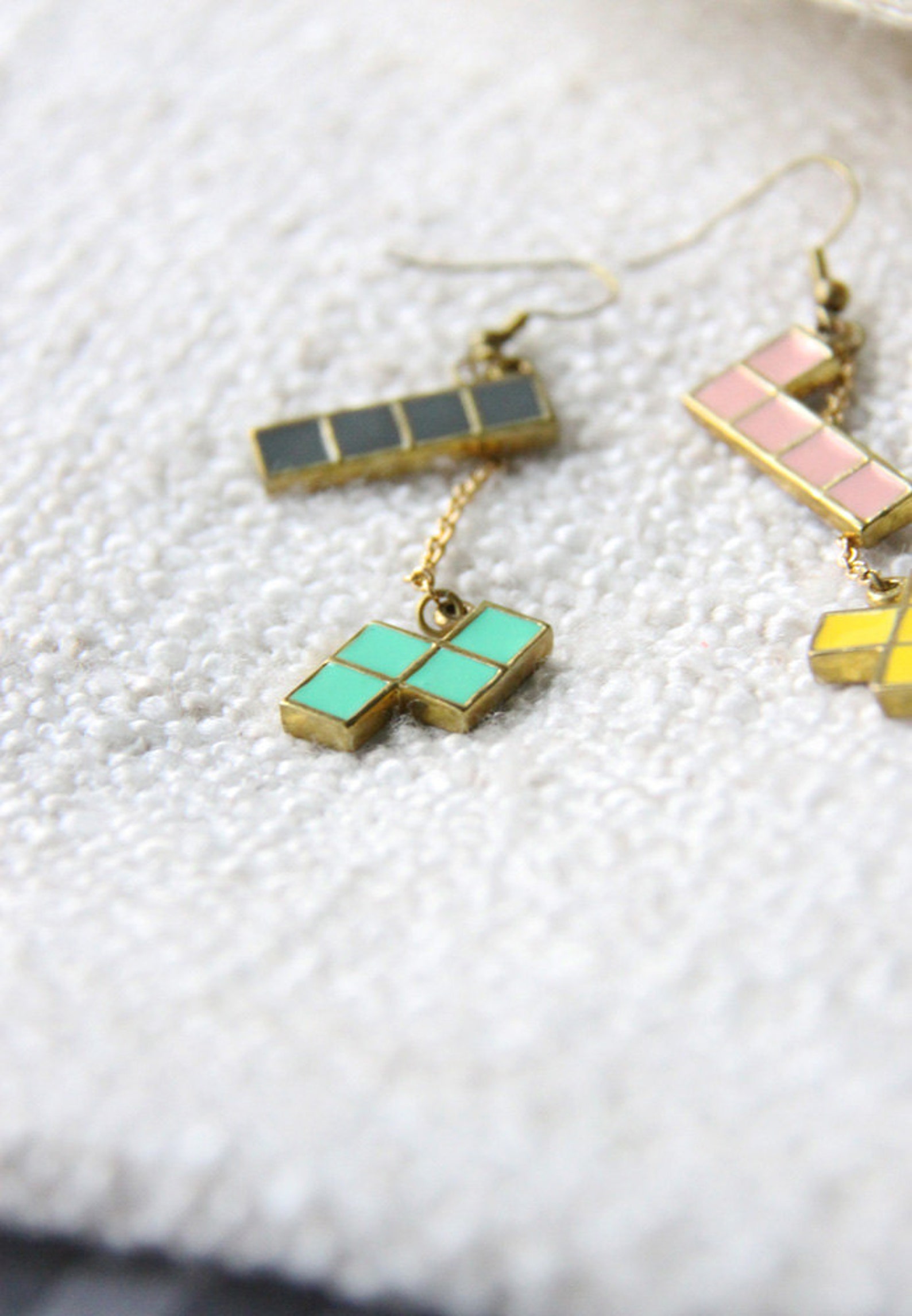 Tetris Earrings Handmade Jewelry September Room - Etsy