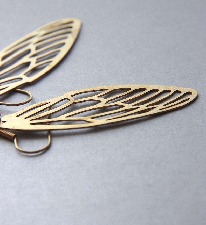 Dragonfly Wings Earrings - Etsy