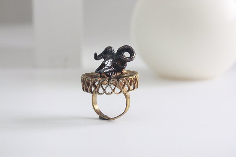 Lord Goat in Black Finished With Golden Collar / Jewelry / - Etsy