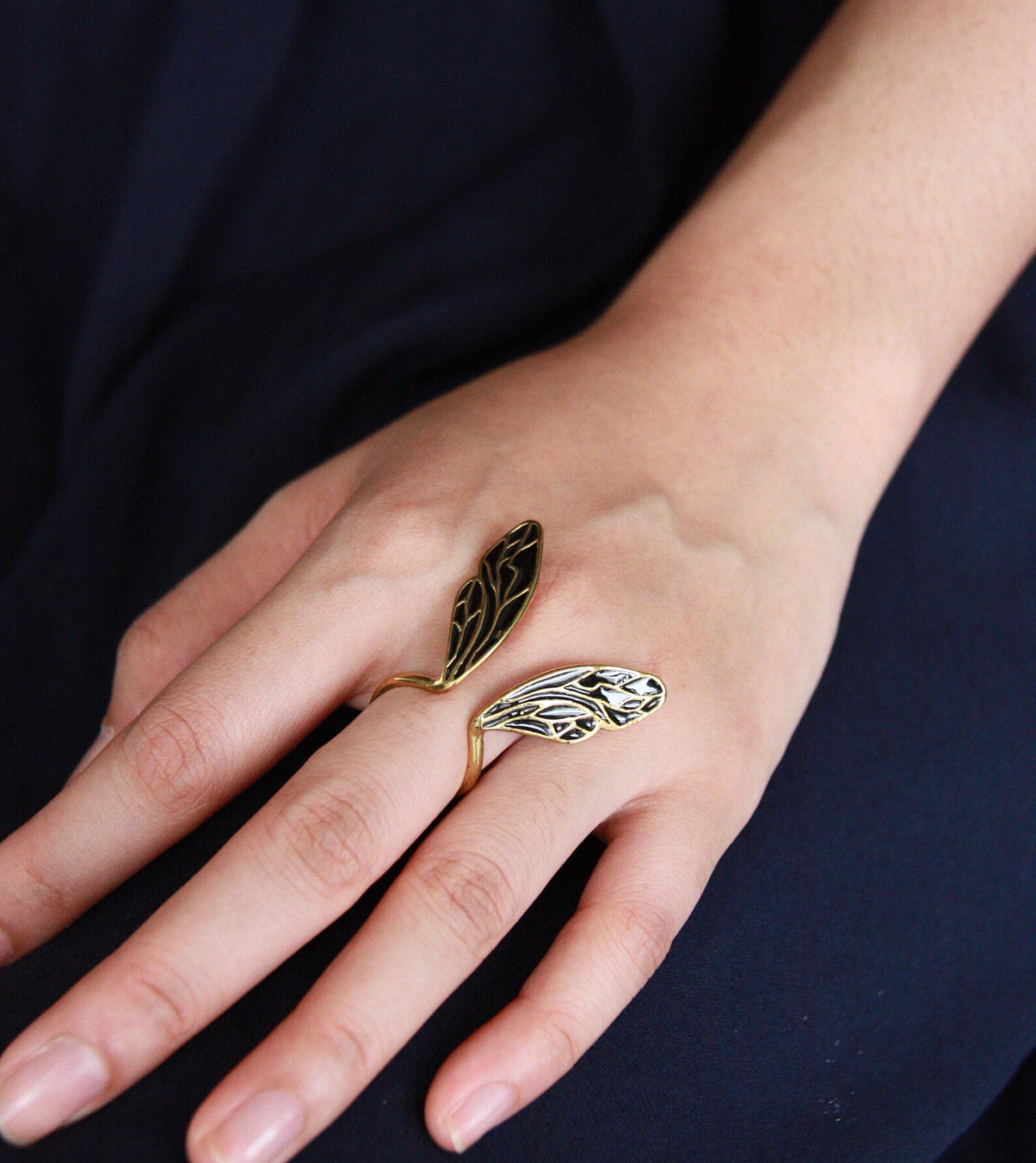 Dragonfly Wings Ring | Etsy