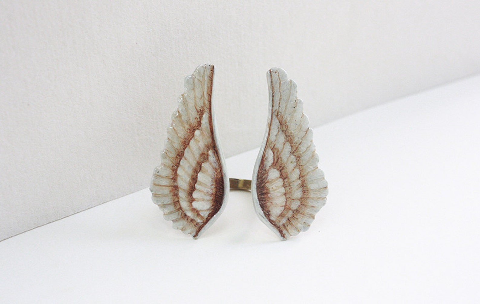 Bird Wings Ring / Hand-painted Color / Art Punk Rock Jewelry / - Etsy