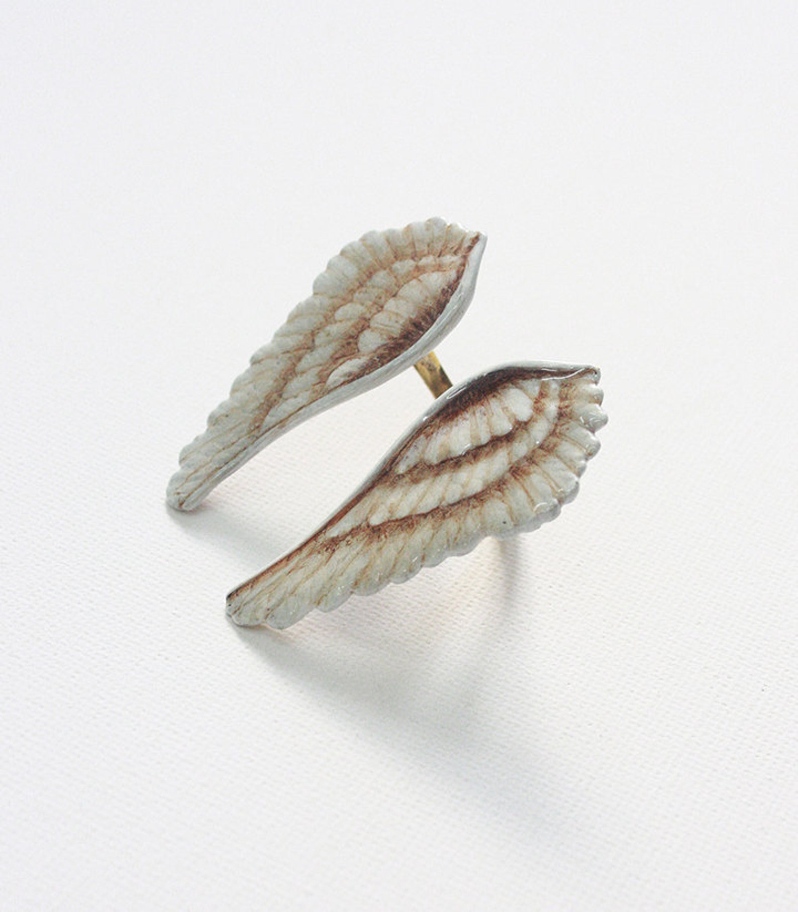 Bird Wings Ring / Hand-painted Color / Art Punk Rock Jewelry / - Etsy