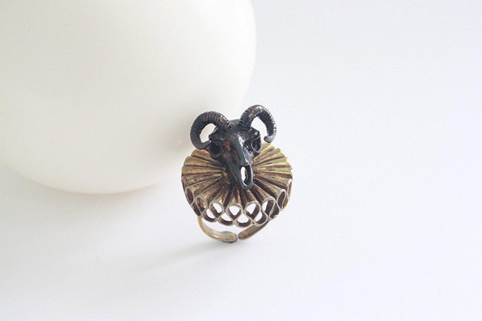 Lord Goat in Black Finished With Golden Collar / Jewelry / | Etsy