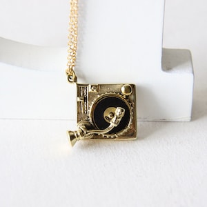 Turntable Charm Necklace - Unique Handmade Jewelry / Original Design by ...