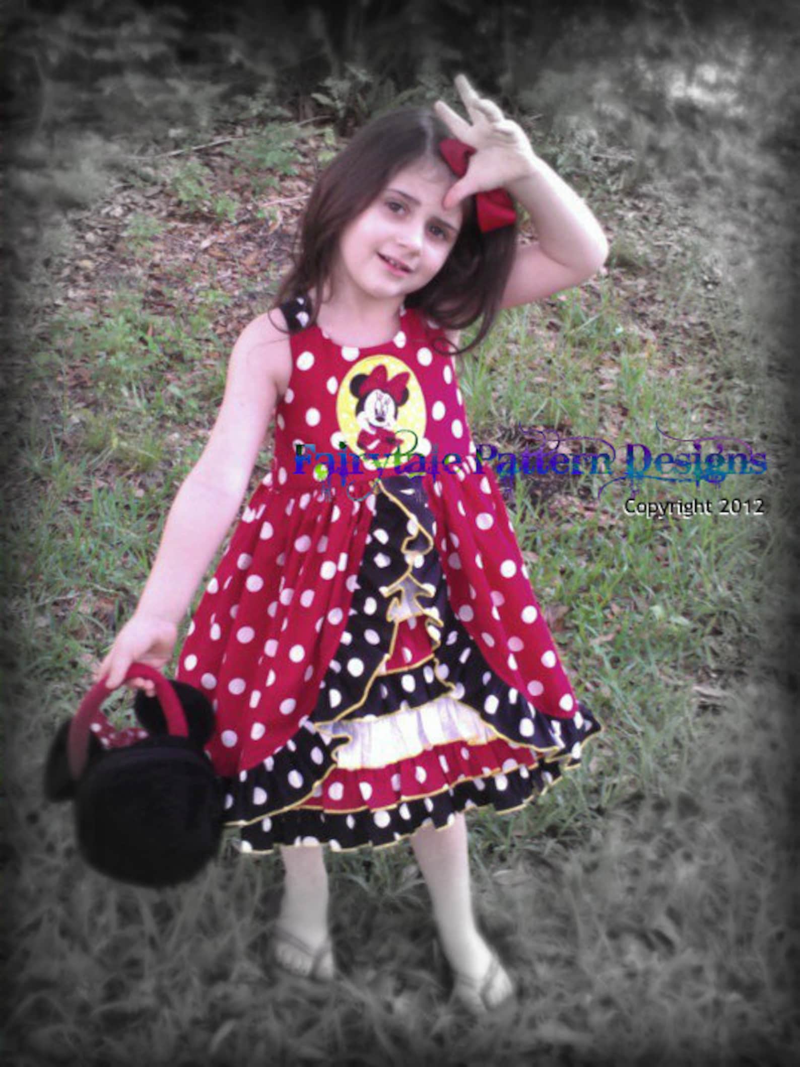 Irelyn's Peek-a-boo Ruffle Dress PDF Pattern 12 Mo. - 6/7 - Etsy