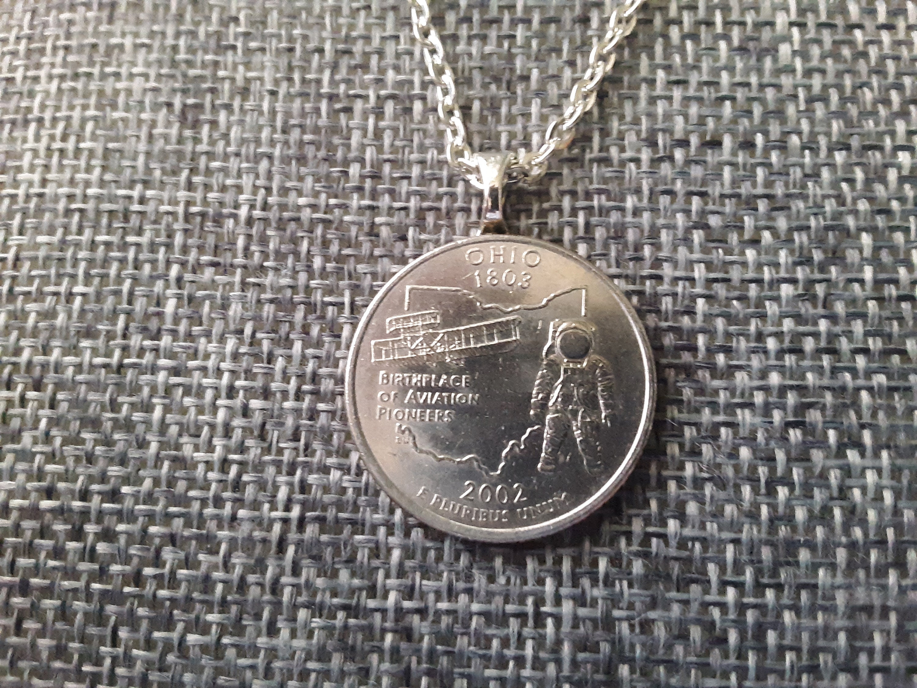 Ohio United States Quarter Coin Necklace Ohio State Quarter | Etsy