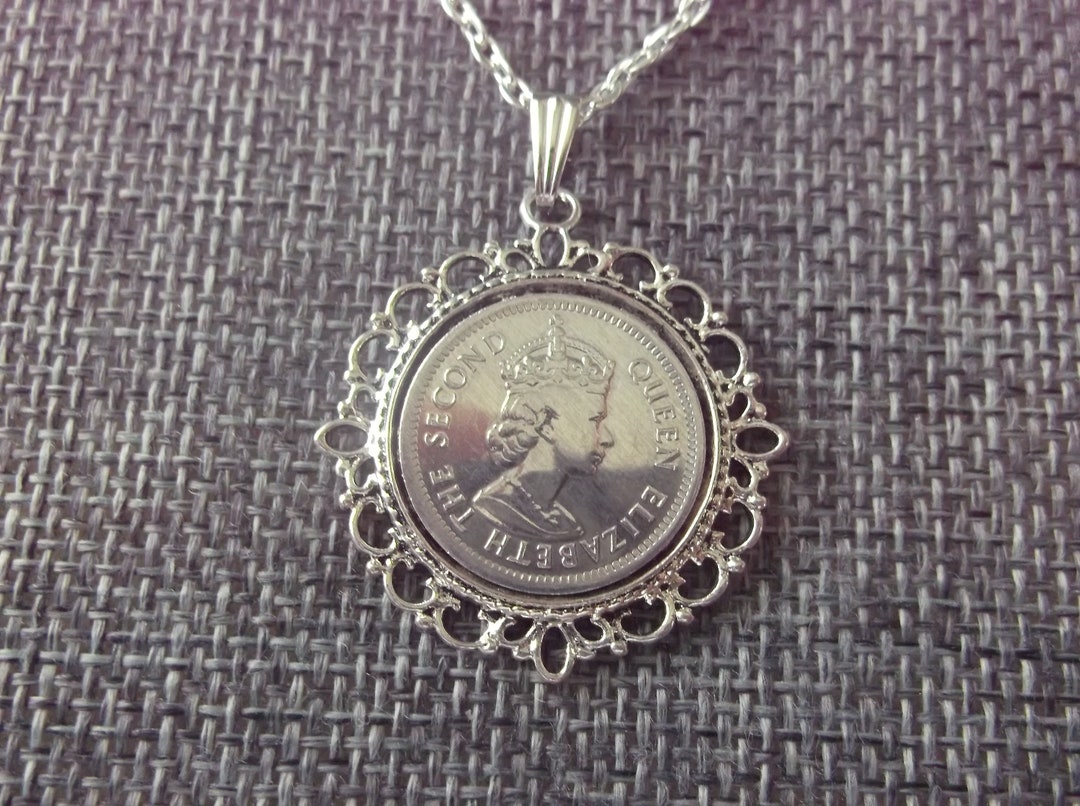 Belize Coin Necklace -belize a British Colony of British Honduras Coin ...