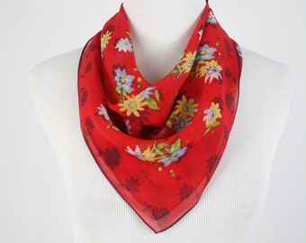 Small Silk Scarf - Etsy
