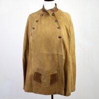 Original 70s Suede Cape - Etsy