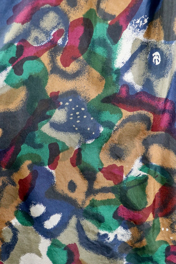 Vintage Shirt Silk Button Down Protest Shirt XL - Gem