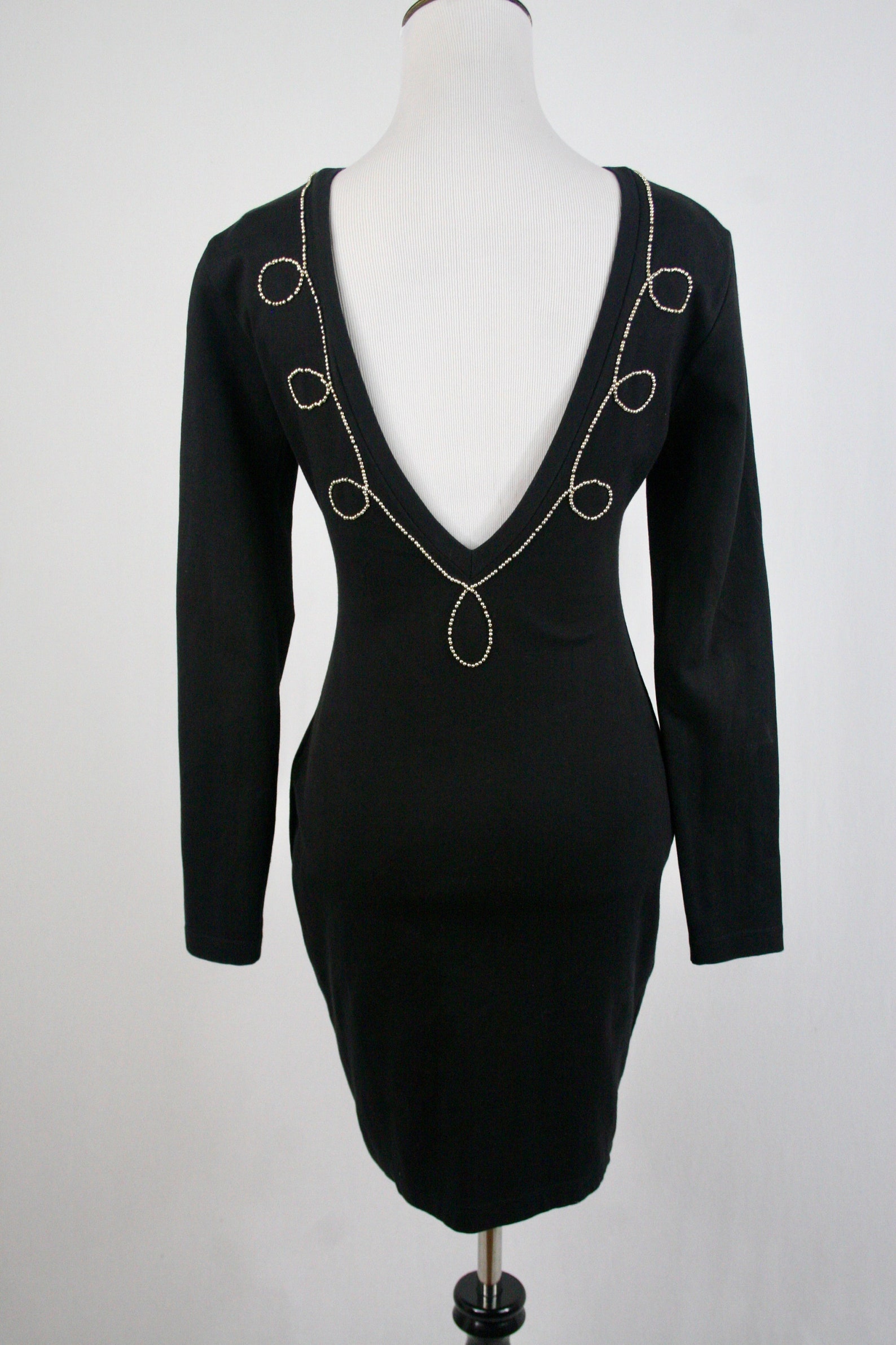 1990s Vestido Sexy Beaded Contempo Casuals Vestido Wiggle - Etsy España