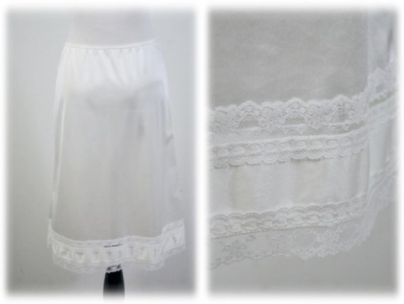 Vintage Slip White Nylon Half Slip - Etsy