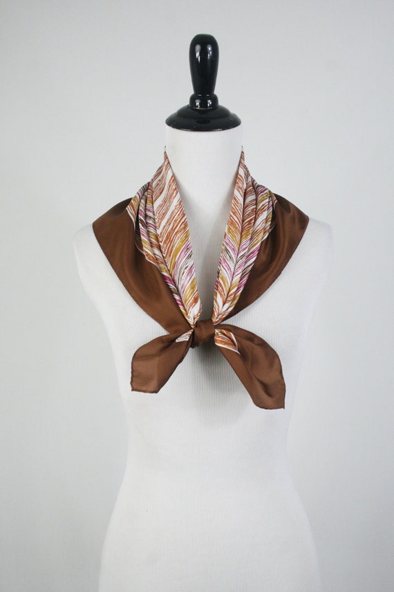 vintage scarf square mitered - Gem