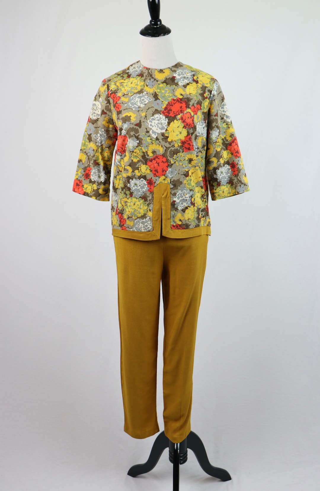 Vintage 1960s Pencil Pant Set Playmaker by Mannie Fineman California ...