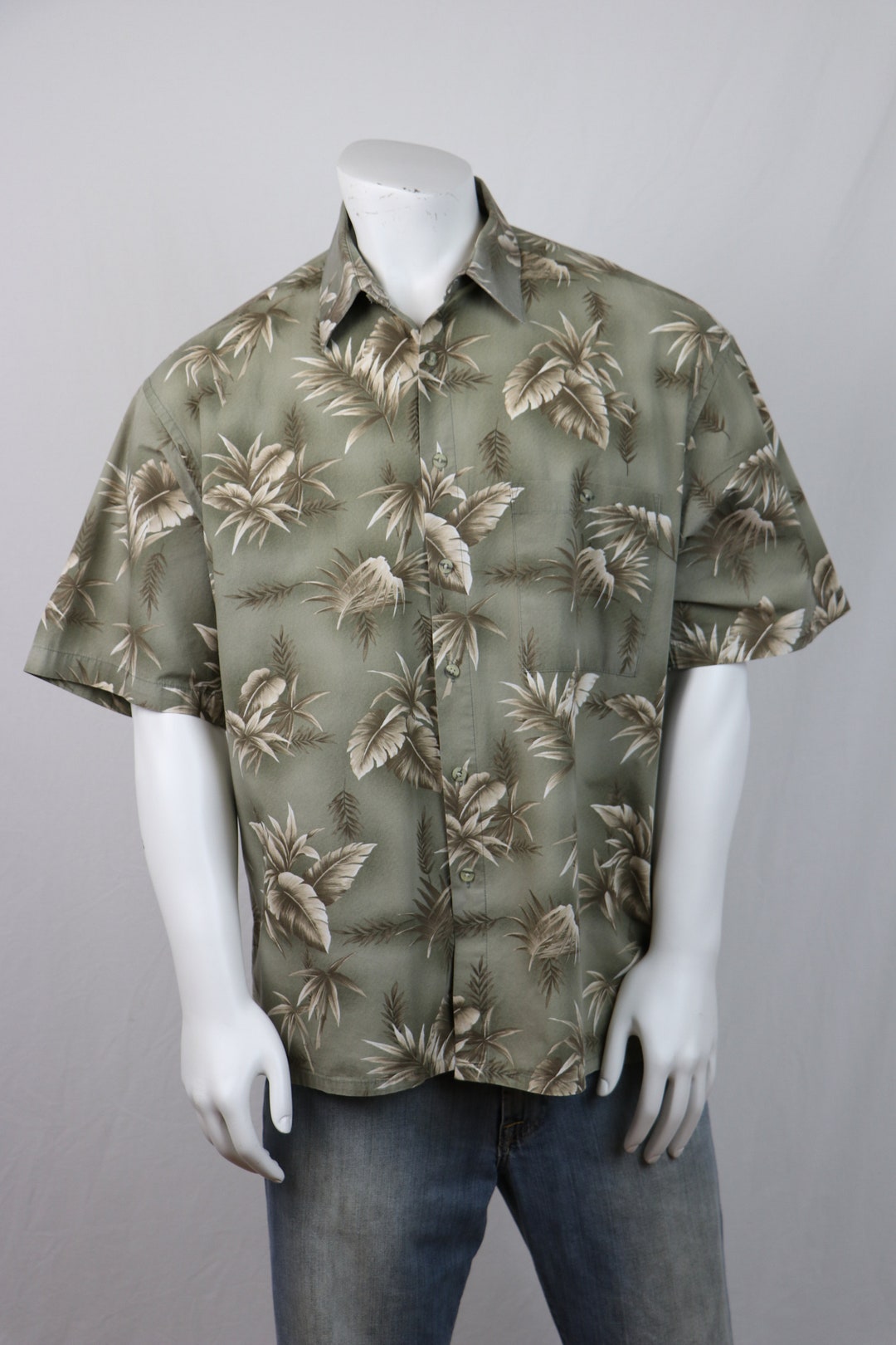 Vintage Aloha Shirt Batik Bay Cotton Shirt XL - Etsy