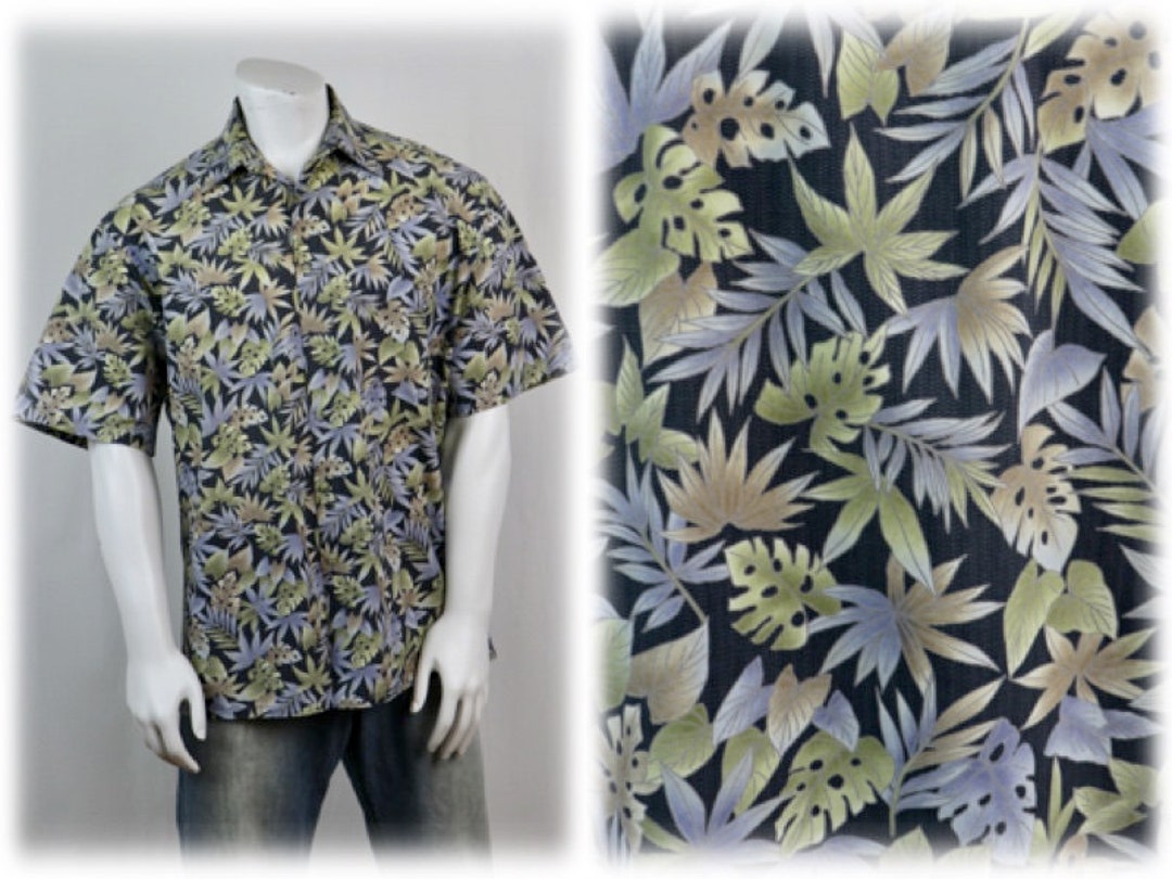 Vintage Aloha Shirt Cotton Batik Bay Hawaiian Shirt Large - Etsy