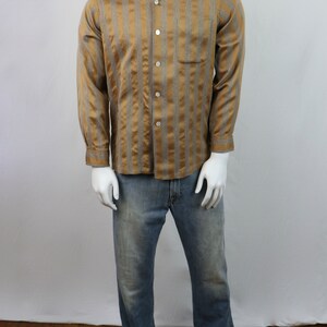 Vintage 1950s Shirt Silk and Cotton Battelstein's Houston Shirt Medium ...