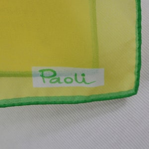 Vintage 1970s Scarf Paoli Mod Square Sheer Scarf - Etsy