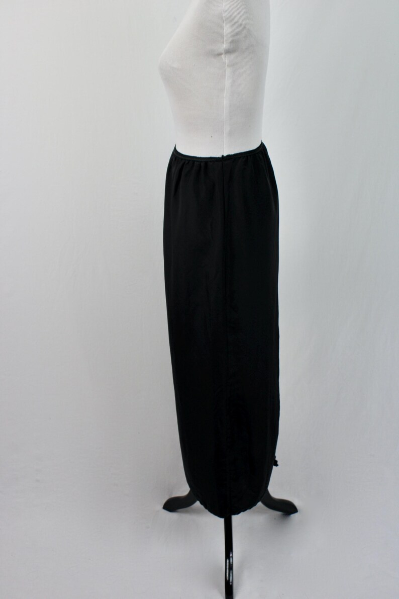 Vintage Slip Black Sidney Bush Original Long Half Slip Small - Etsy