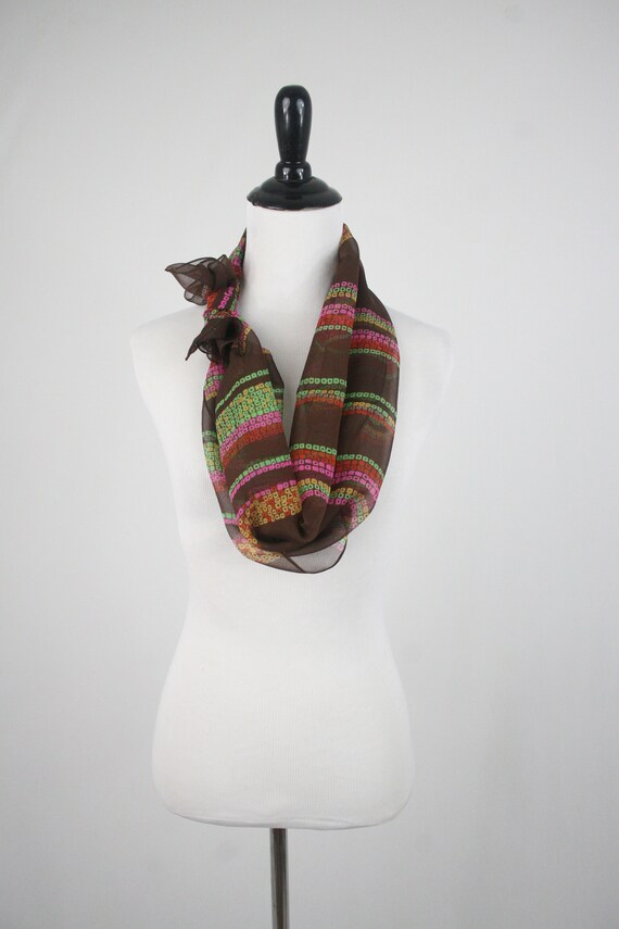 Vintage echo sheer scarf - Gem