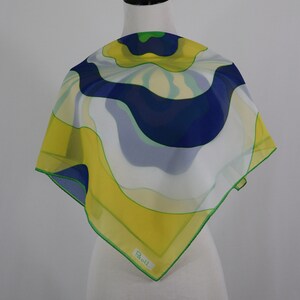 Vintage 1970s Scarf Paoli Mod Square Sheer Scarf - Etsy