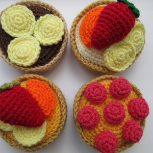 Fruit Tart Crochet Pattern, Crochet Cakes Pattern, Cake Pattern ...
