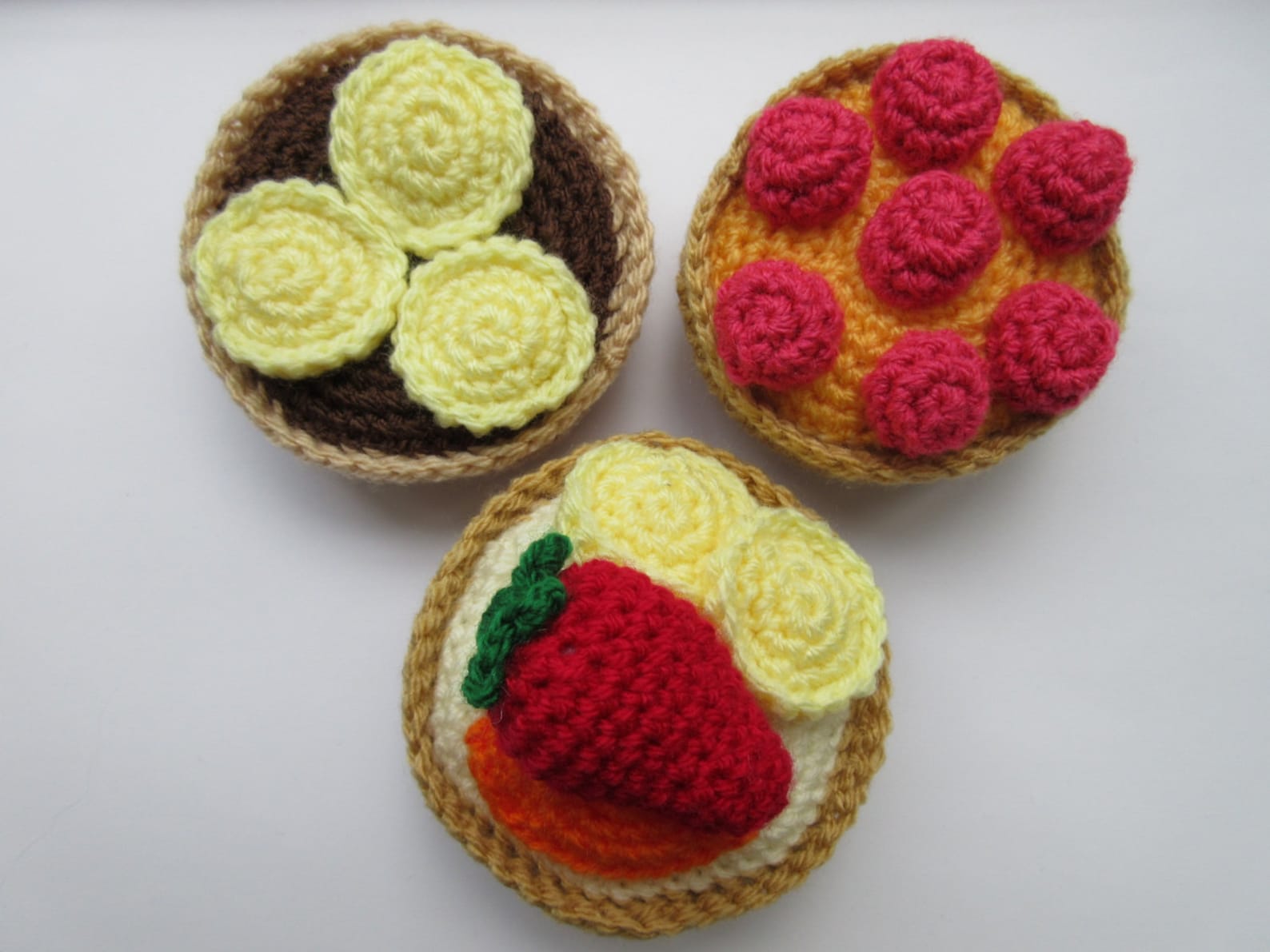 Fruit Tart Crochet Pattern Crochet Cakes Cake Pattern | Etsy