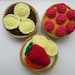 Fruit Tart Crochet Pattern, Crochet Cakes Pattern, Cake Pattern ...