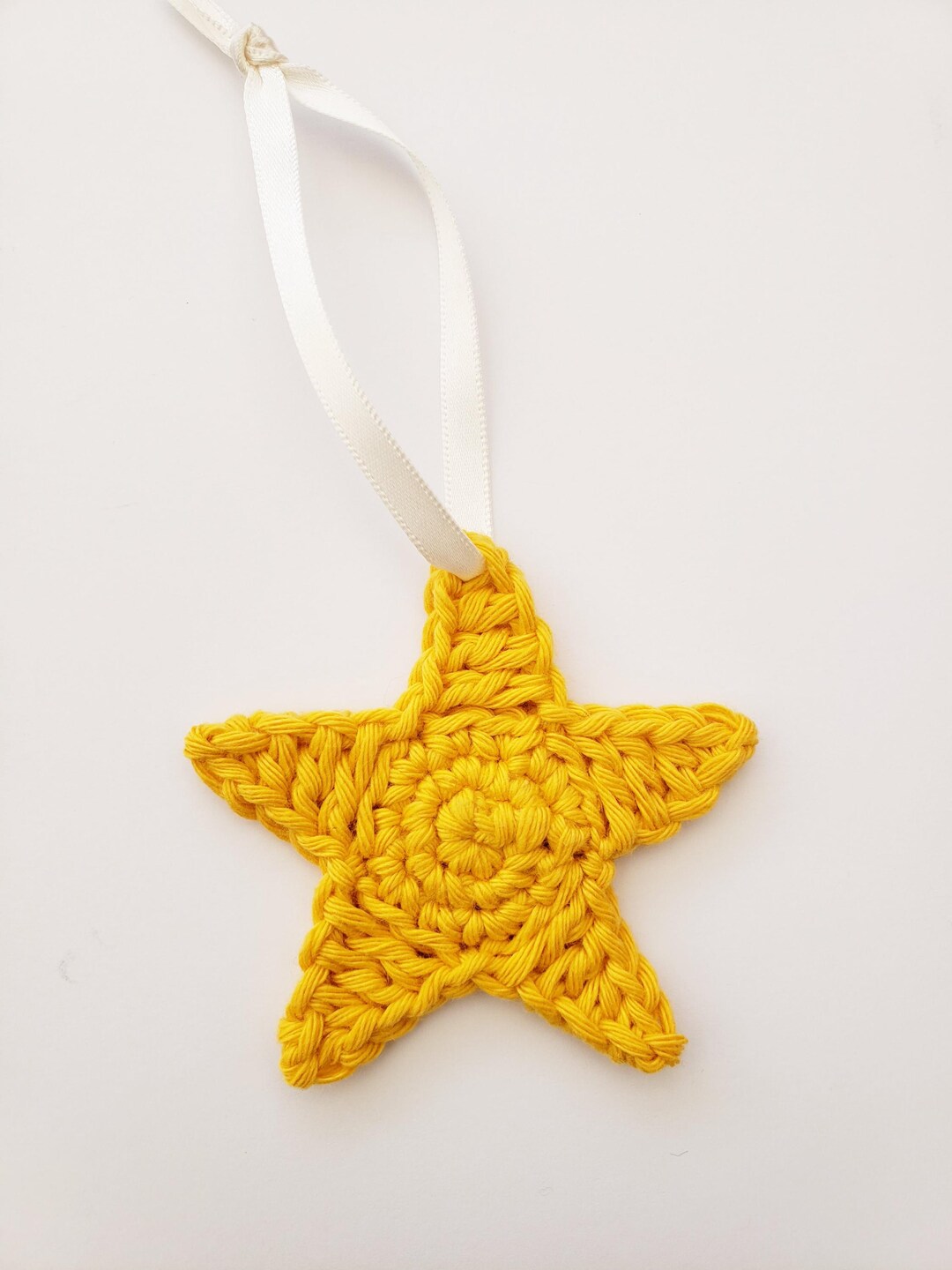 Star Ornament Crochet Pattern, Christmas Star Applique Pattern, US ...