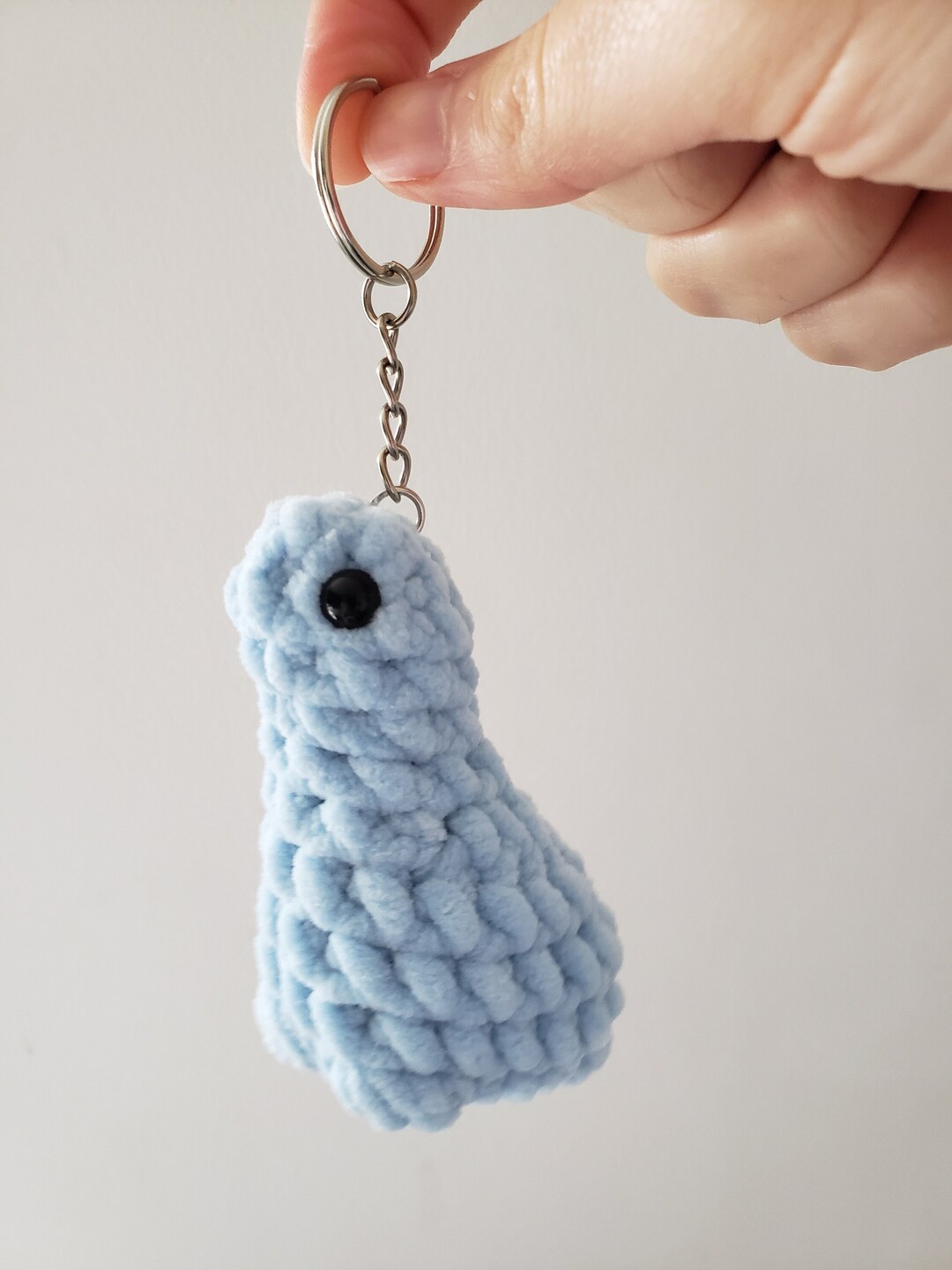 Dinosaur Keyring, Crochet Dino Plushie Keyring - Etsy