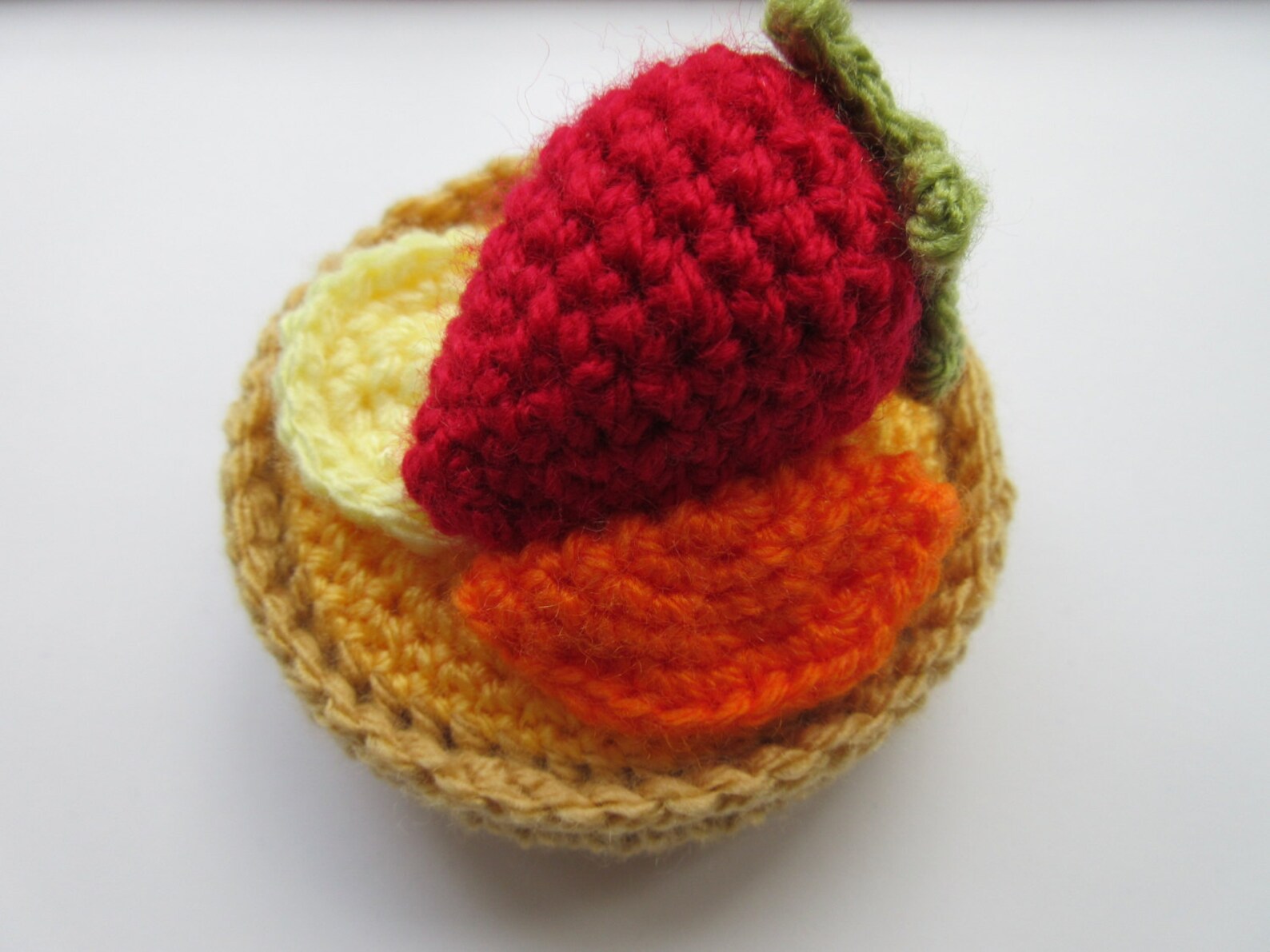 Fruit Tart Crochet Pattern Crochet Cakes Cake Pattern | Etsy