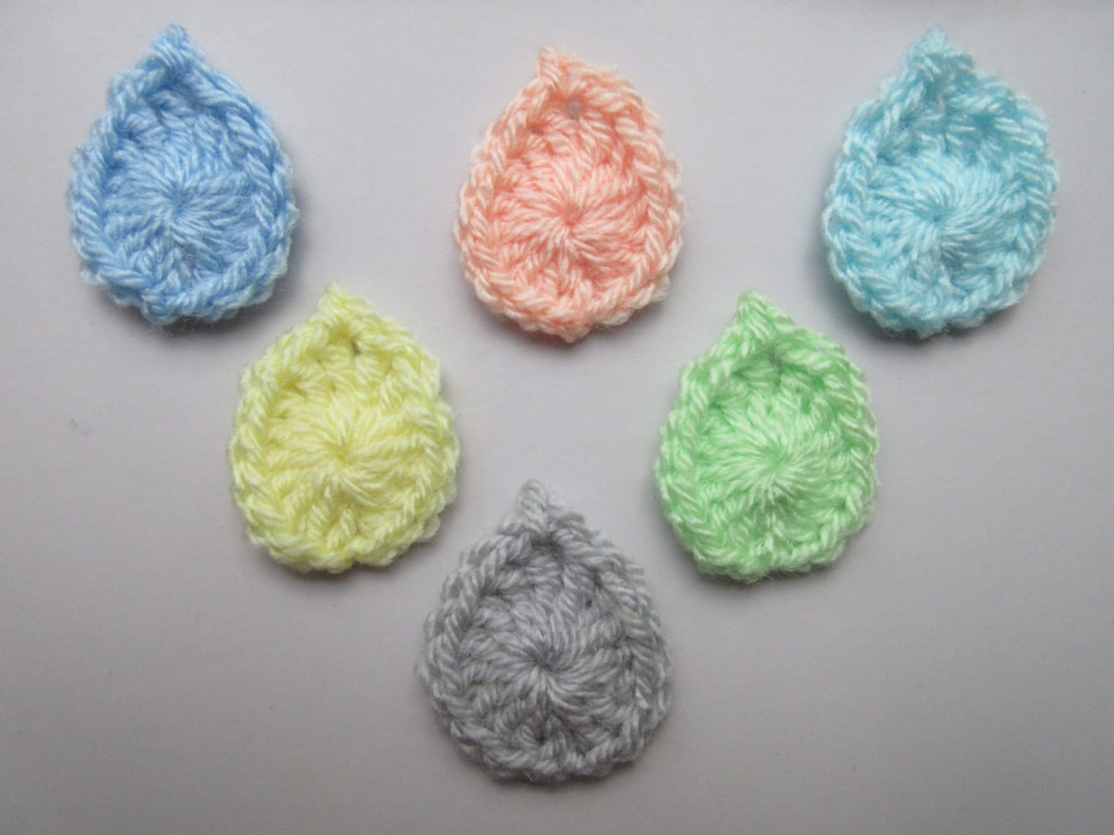 Cloud and Raindrops Crochet Pattern, Applique Pattern, Cloud Applique ...