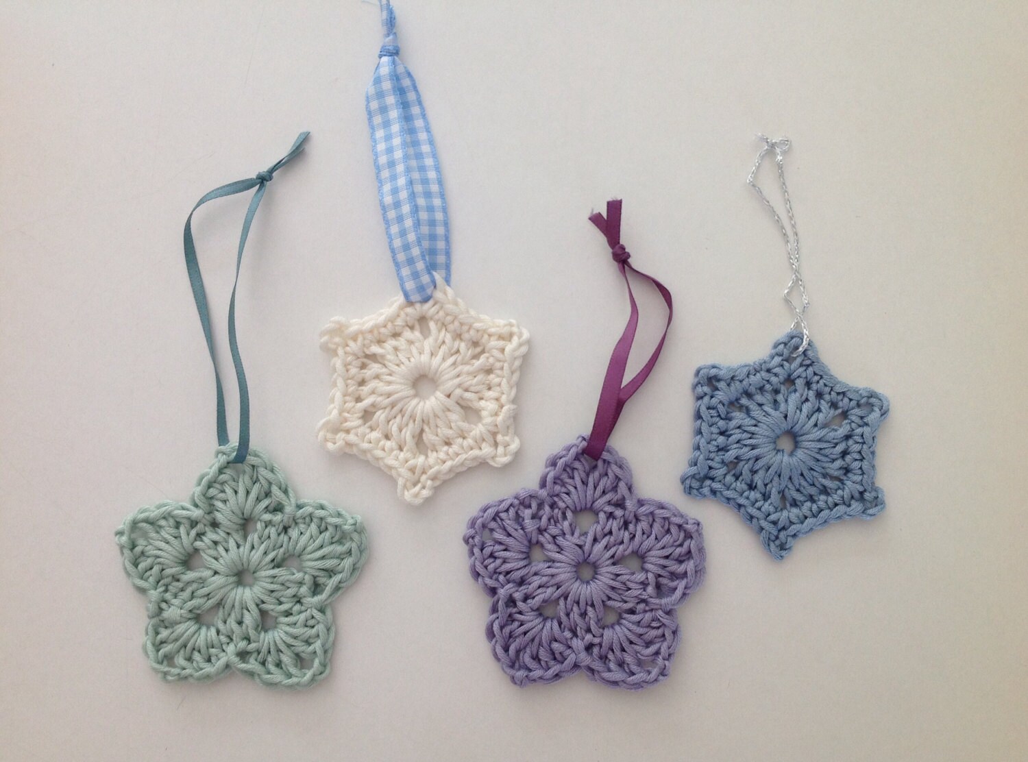 Snowflake and Star Pattern Christmas Crochet Pattern Instant - Etsy