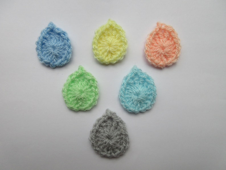 Cloud and Raindrops Crochet Pattern, Applique Pattern, Cloud Applique ...