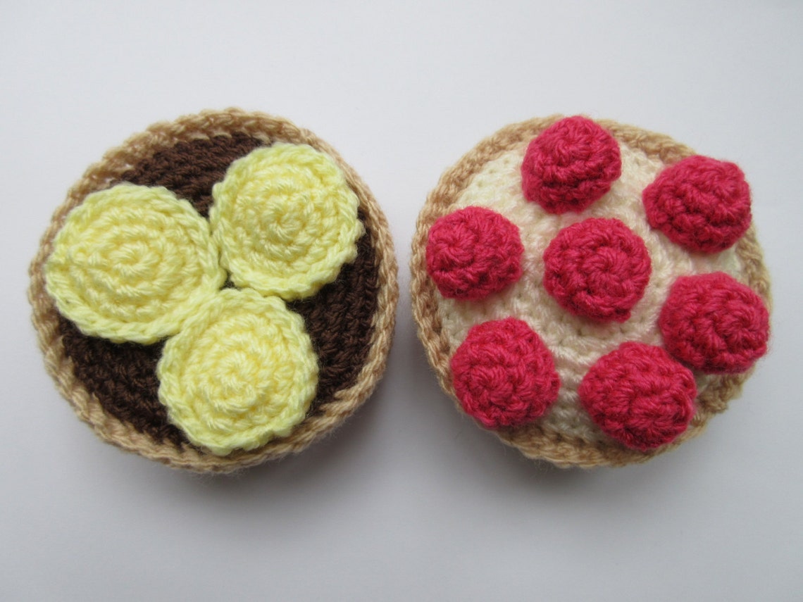 Fruit Tart Crochet Pattern Crochet Cakes Cake Pattern | Etsy