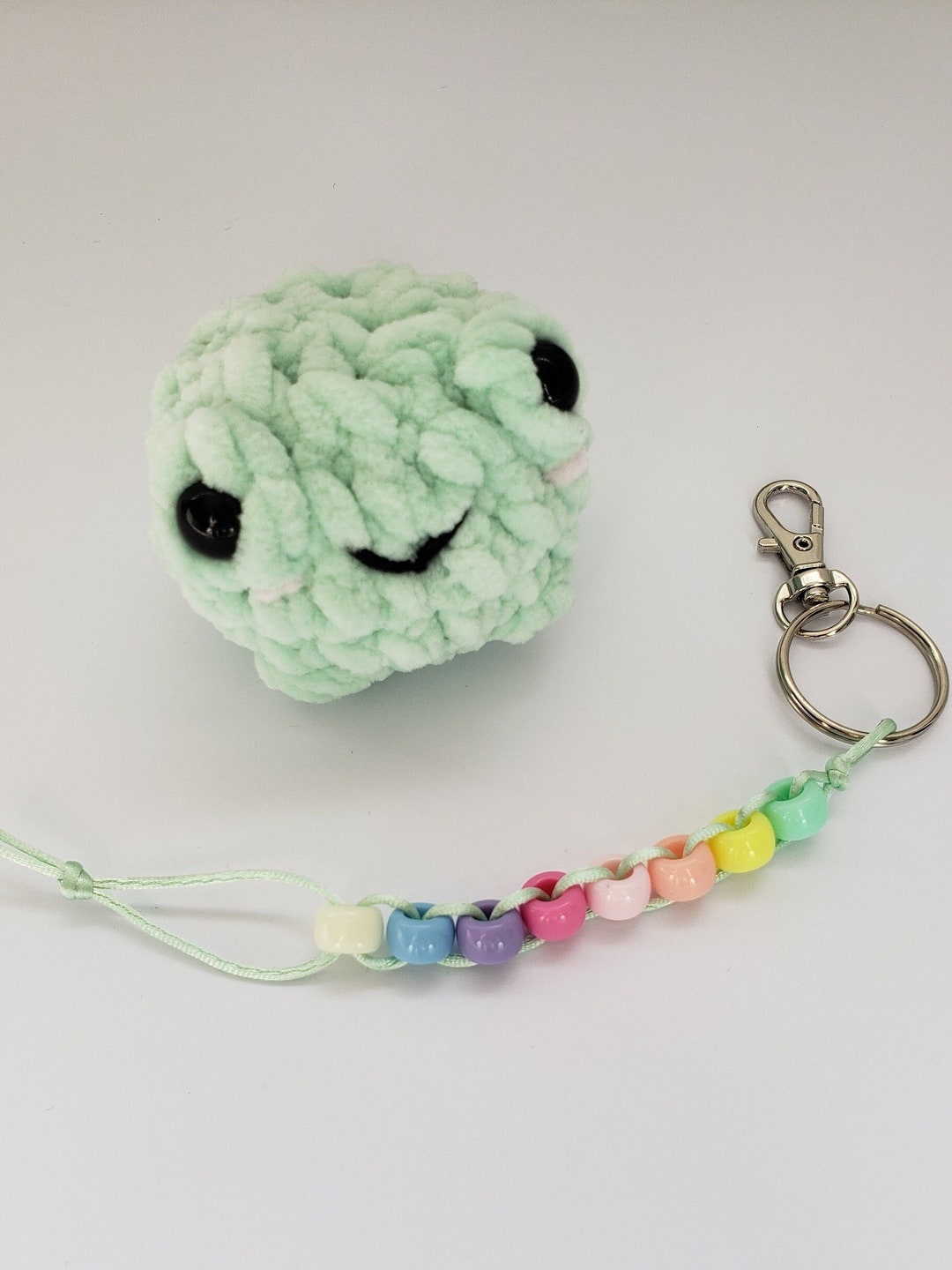 Bead Fidget Keyring and Squishy Frog Gift Set, Sensory Fidget Keyring ...