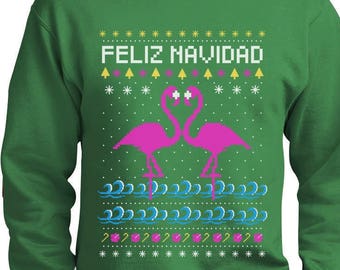 Flamingo sweater | Etsy