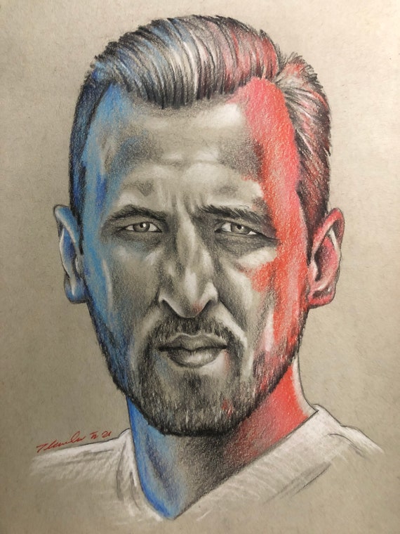 Harry Kane Original Pencil Drawing. A4 Fan-art. England - Etsy