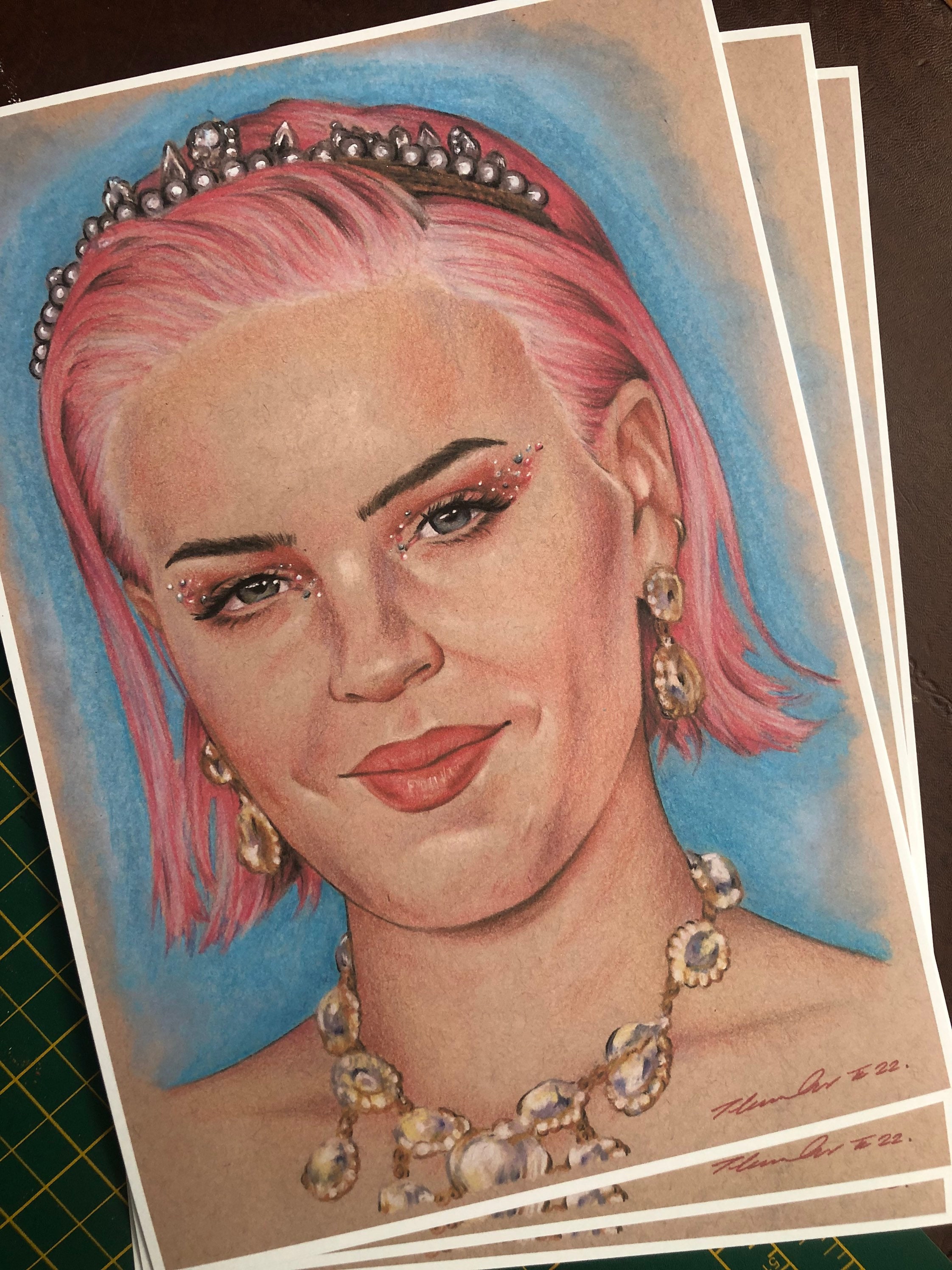 Print . Annemarie .. Fan-art A4. Anne-marie . Signed Fan Art - Etsy