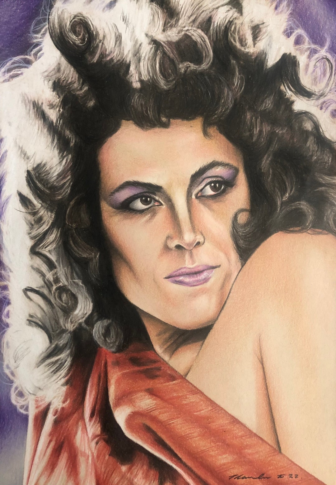 Zuul Original Pencil Drawing .fan-art A4. Ghostbusters Dana Barrett ...