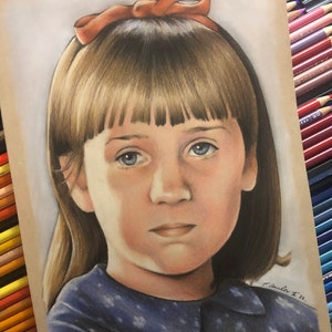 Matilda Original Pencil Drawing .fan-art A4. ( 1996 Mara Wilson ) - Etsy