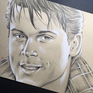Sodapop Curtis Original Drawing. Fan-art . the Outsiders . Rob Lowe - Etsy