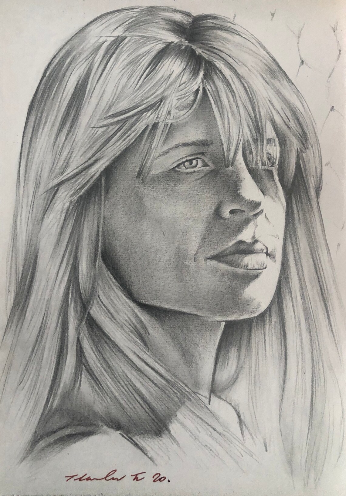 Sarah Connor Original Pencil Drawing. A5 Fan-art. 21 X 15 | Etsy