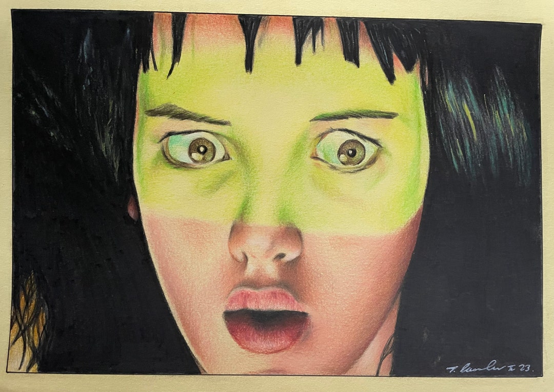 Lydia Deetz Original Pencil Drawing Fan-art A4. Beetlejuice Winona ...