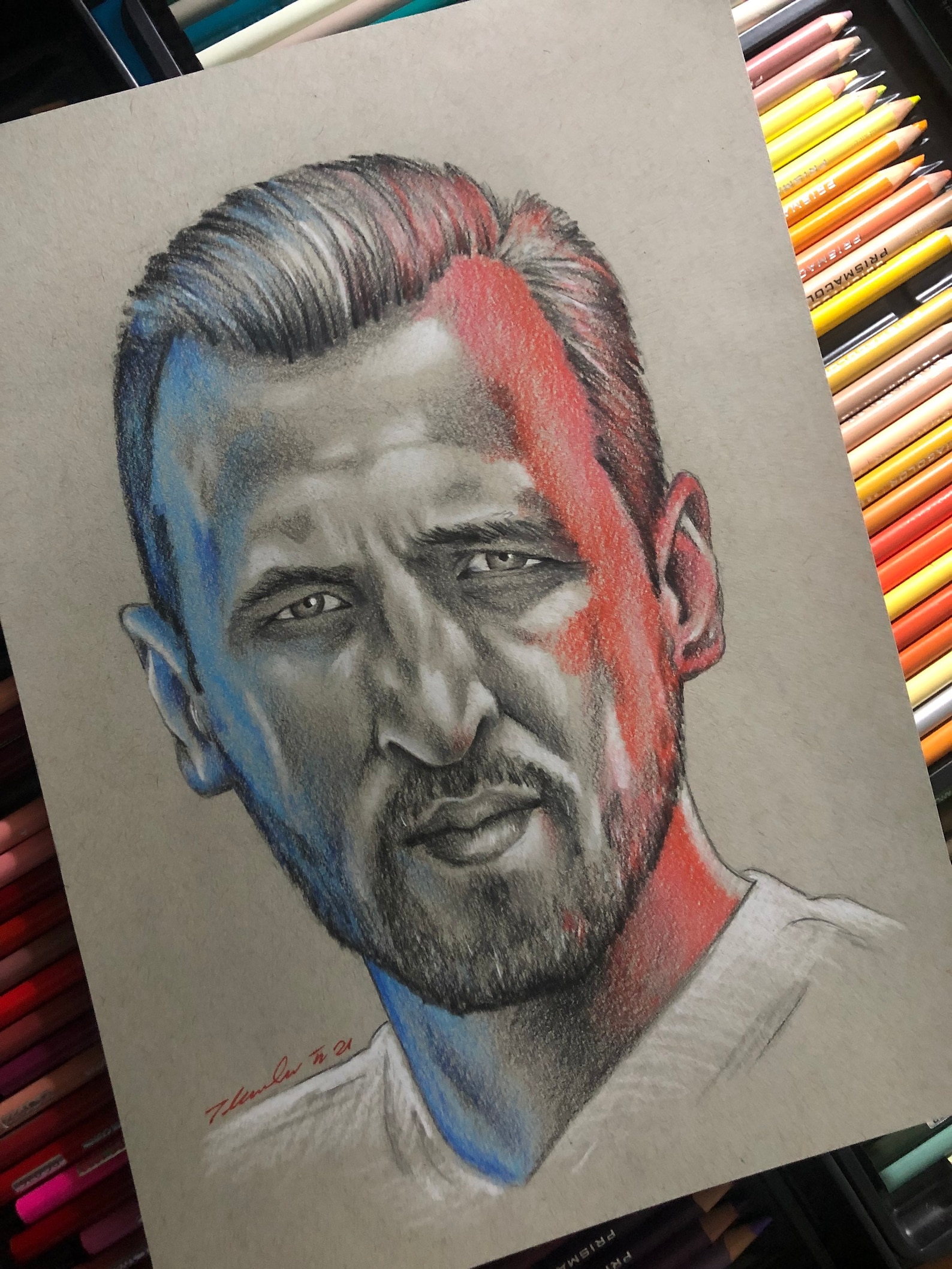 Harry Kane Original Pencil Drawing. A4 Fan-art. England Captain ...