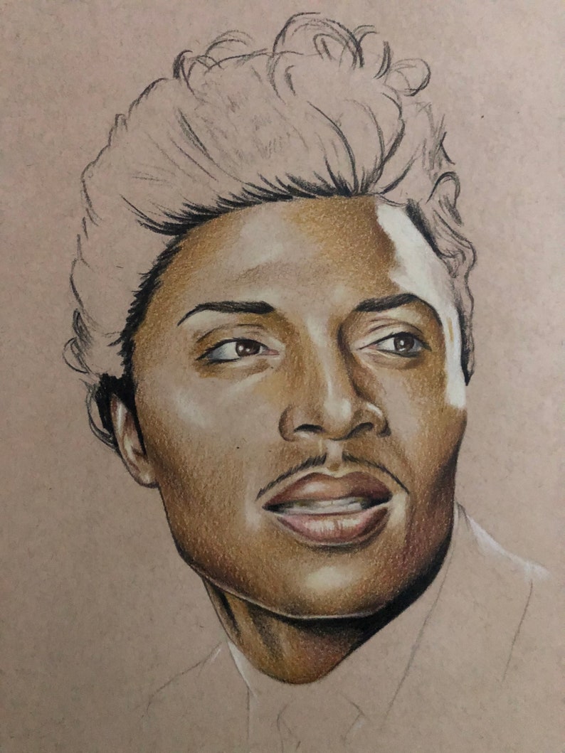 Little Richard Original Pencil Drawing .fan-art A4 Size - Etsy
